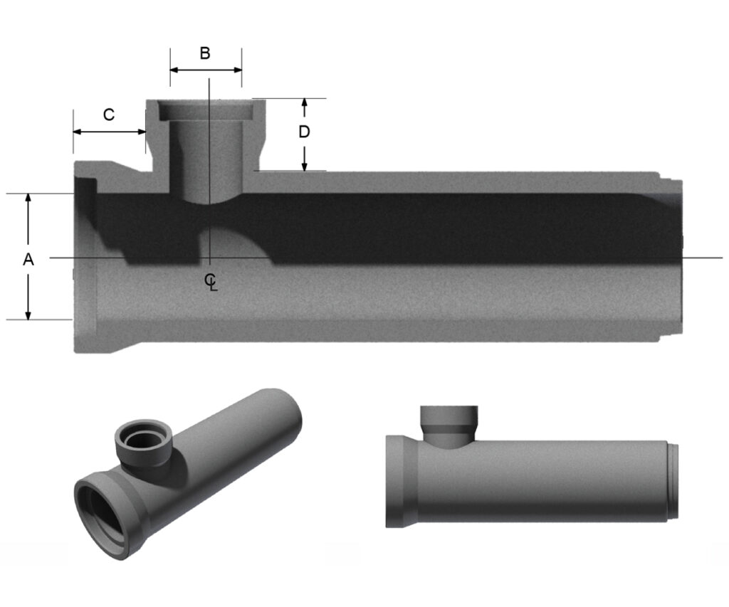 Tee and Wye Dimensions - MCON