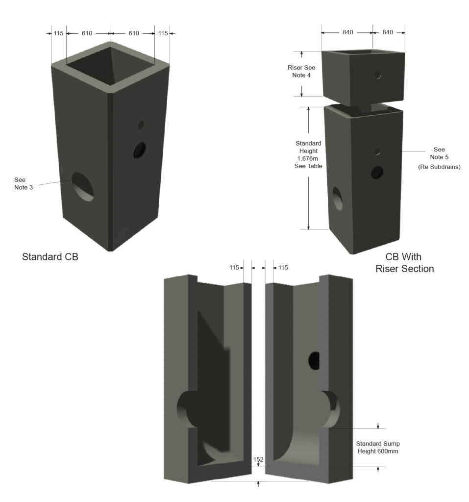 600 x 600mm Single Inlet Catch Basin - MCON